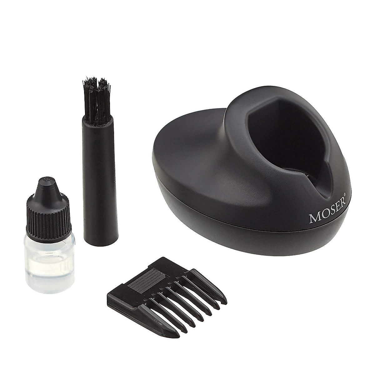 Moser Chrome Mini Cordless Trimmer, White