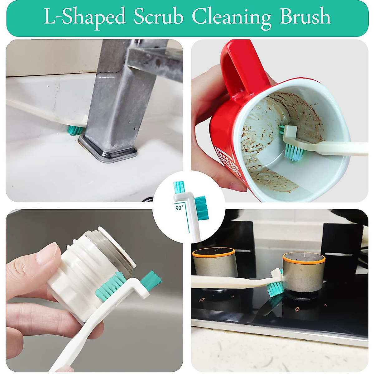 Small Cleaning Brushes for Household Cleaning,Crevice Cleaning Tool Set for Window Tracks Groove Humidifier Car Bottle Toilet Keyboard,Detail Tiny Scrub Cleaner Brush for Small Space Gaps Corner
