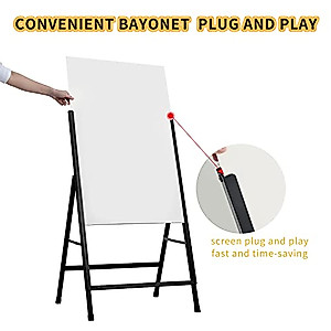 A Frame Sign Heavy-Duty 24x36 Inch Sandwich Board Sidewalk Sign Poster Stand Outdoor Portable Folding A-Frame Suitable for Store Advertising Poster Display, Black