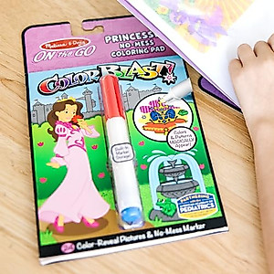 Melissa & Doug On the Go ColorBlast! Activity Book - Princess (24 Pages) - FSC Certified