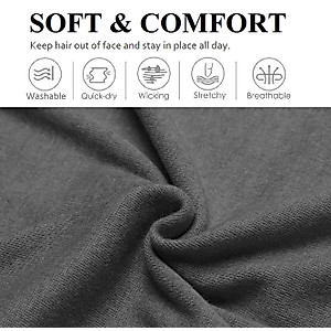 Huachi Women's Headbands Non Slip Fashion Workout Yoga Exercise Headbands for Women's Hair Sweat Wicking Summer Hair Accessories Elastic Hair Bands