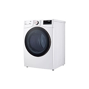 LG 7.4 Cubic Feet Ultra Large Capacity Smart Wi-Fi Enabled Front Load Gas Dryer with TurboSteam Technology and Built-In Intelligence (White)