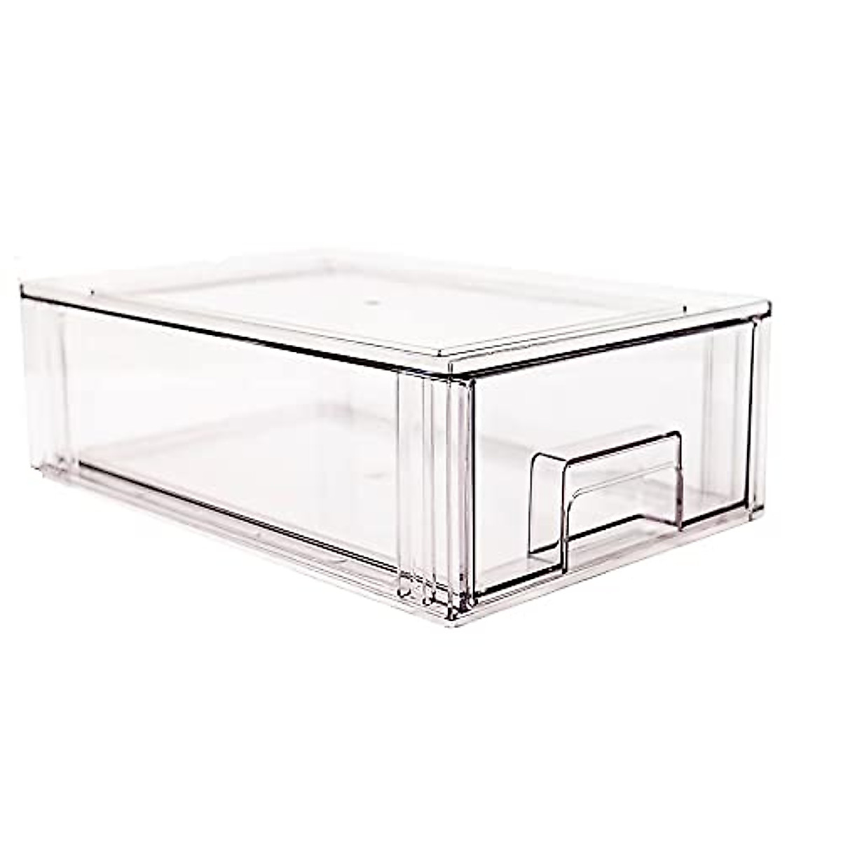 Oba Method Durable Clear 8.25 x 12.5 x 4.25 Acrylic Small Stackable Storage Container Drawer