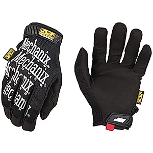 Mechanix Wear: The Original Work Glove with Secure Fit, Synthetic Leather Performance Gloves for Multi-Purpose Use, Durable, Touchscreen Capable Safety Gloves for Men (Black, Small)