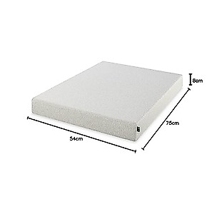 ZINUS 8 Inch Ultima Memory Foam Mattress, Full, Fiberglass Free, Pressure Relieving, CertiPUR-US Certified, Mattress in A Box, White