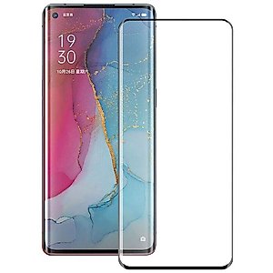 J&H [2 Pack] Oppo Reno 4 Pro 5G Tempered Glass Screen Protector - Full Coverage Screen Shield Transparent Screen Protector for Oppo Reno 4 Pro 5G [Black]
