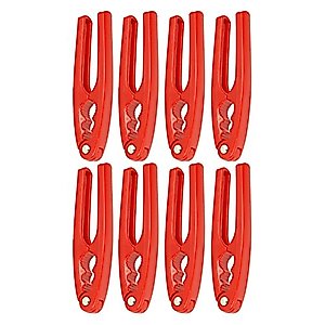 Set of 8 Red 6.5" Nutcrackers - Perfect for Lobsters, Crabs, and More - A Must-have for Seafood Get-togethers!
