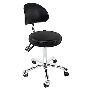 SKINACT Gold Series Esthetician/Medical/Dental Office Stool (Black)