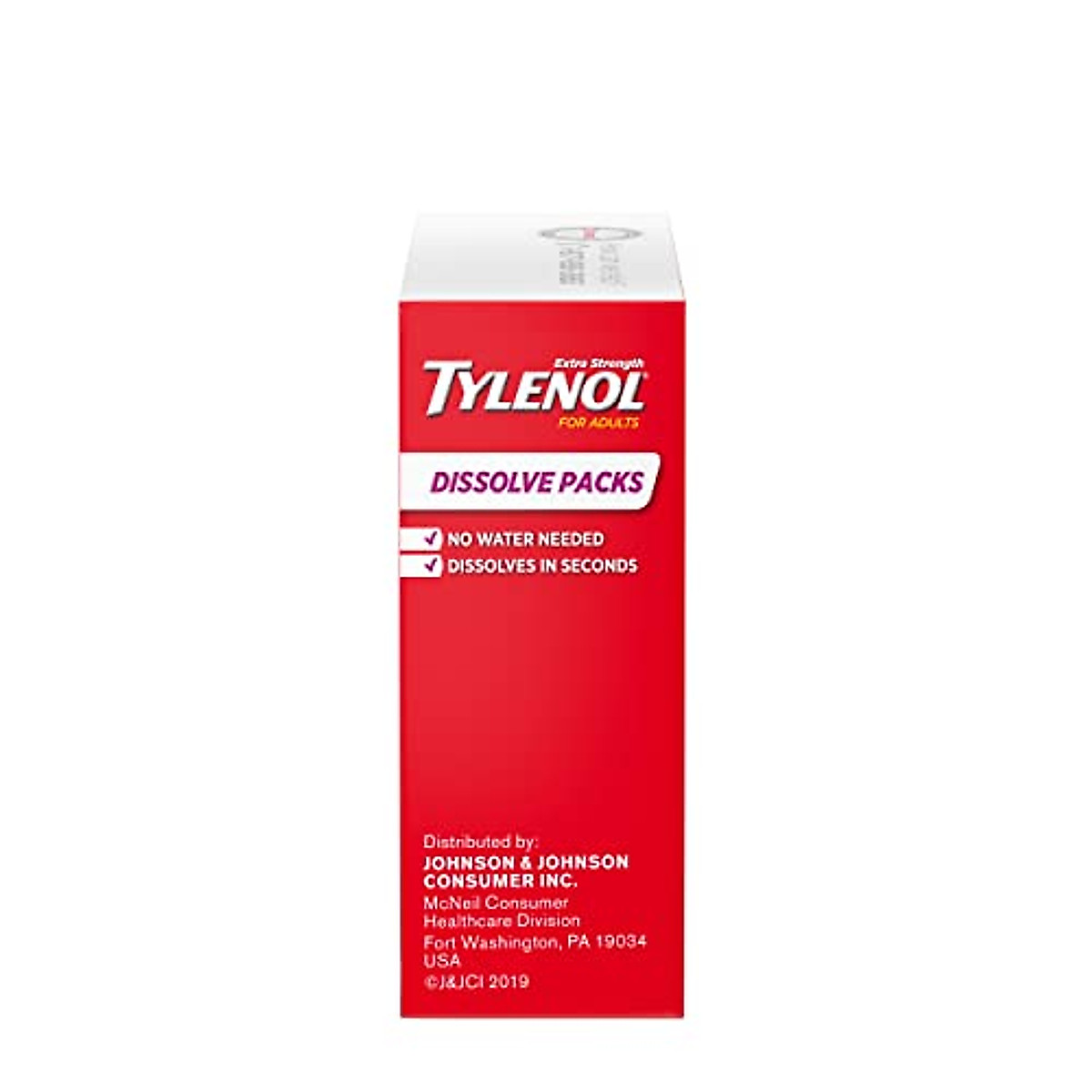 Tylenol Extra Strength Dissolve Packs with Acetaminophen for Pain & Fever, Berry, 32 Count (Pack of 1)