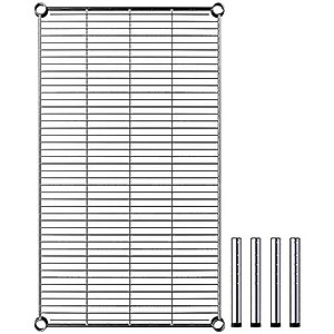 21" x 36" NSF Chrome Dunnage Shelf with 8" Posts. Wire Shelving Unit Wire Rack Wire Shelves Pantry Shelf Kitchen Shelves Storage Shelving Metal Storage Shelves Pantry Shelving