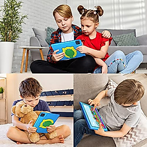 Freeski Kid Tablet 10 Inch, Android 10 Tablet for Kids, 10.1’’ HD IPS Display Tablet PC, Kidoz Pre Installed, Parental Control, 2GB +32GB, Quad Core Processor, Wi-fi, Bluetooth, Kid-Proof Case (Blue)