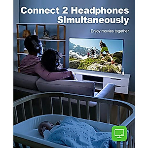 Bluetooth Transmitter Receiver V5.0, 2-in-1 Bluetooth Adapter with Dual Pairing AptX Low Latency, 3.5mm Bluetooth Audio Transmitter for Airplanes Boats Treadmill Gaming Consoles AirPods TV Car PC MP3