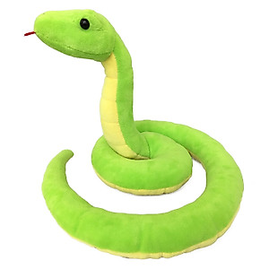 Ice King Bear Lifelike Green Snake Stuffed Animal - Plush Toy (Standing)