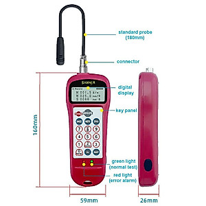 QIUSUO Precise Sonic Belt Tension Meter Sonic Belt Tensiometer Sonic Tension Meter Sonic Belt Meter for Most Belt Types with Frequency Range 10Hz-5000Hz Tension Range 0.01-99900N LCD Backlit Display