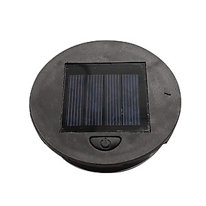 BWWNBY 2Pack Solar Lights Replacement Top LED Solar Panel Lantern Lid Lights Bulb Replacement Part for Outdoor Hanging Lanterns DIY Table Lights Garden Patio Decor