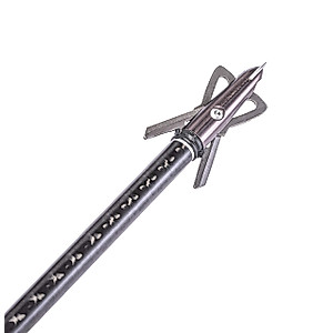 Rage 2 Blade Broadhead, 100 Grain with Shock Collar Technology - 3 Pack, Silver-Stainless Steel