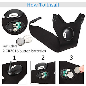 Frienda LED Flashlight Gloves Gifts for Men Light Fingerless Outdoor Fishing Gloves Tool Gadgets Gifts for Repairing Working in Places for Men Women Fishing Camping Christmas Birthday Gift (2)