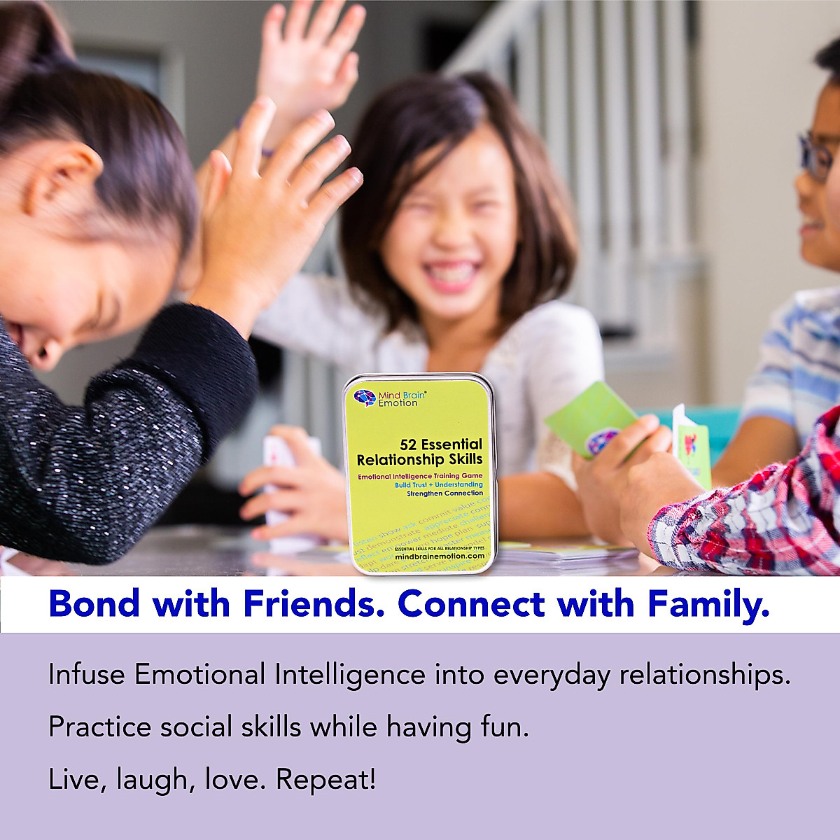 52 Essential Emotional Intelligence Training - Relationship Skills Card Game for Empathy, Trust Building Activities, Conversation Starters, Team Icebreaker Tools - by Harvard Researcher