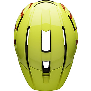 BELL Sidetrack II Youth Bike Helmet - Strike Gloss Hi-Viz/Red (2023), Universal Youth (50-57 cm)