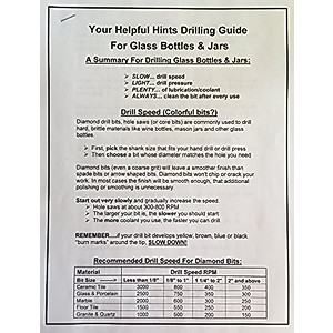 DrillGlass 1/8" Diamond Core Drill Bits for Glass and Tile 3-Pack | Free Beginner's Drilling Guide | Drill Glass, Tile, Ceramics and Stone (18DHS-3)