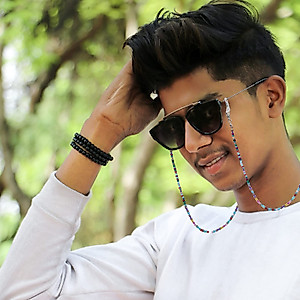 Glasses Strap Holder Chain, Eyeglass String Strap Eyewear Retainer, Stylish Eyeglass Chains for Women Men, Color Mask Chain