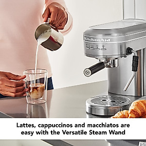 KitchenAid Metal Semi-Automatic Espresso Machine - KES6503, Brushed Stainless Steel, 1.4 Liters