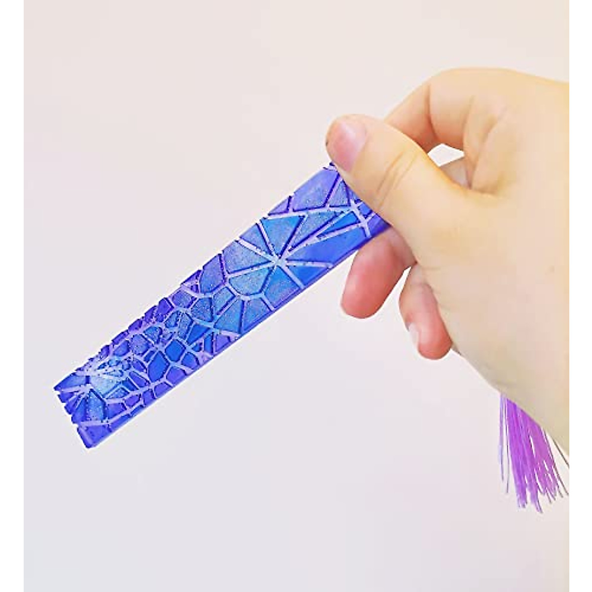 2 Set of Bookmark with Tassel Silicone Resin Mold Rectangle Leaves Texture Flower Shaped Epoxy Silicone Casting Molds Bookmark for Reading Book 10 Styles,3D DIY Making Handmade Decor Crafts