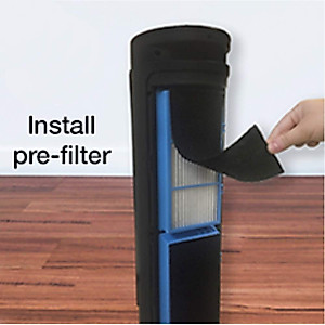 HQRP 4-pack Carbon Filter compatible with Holmes HAP9412 HAP9413 HAP9414 HAP9415 HAP9421 HAP9422 HAP9423 HAP9424 HAP9425 HAP9240 HAP9242 HAP9243 HAP9241 HAP702 HAP706 HAP716 HAP1702 HAP1200 models