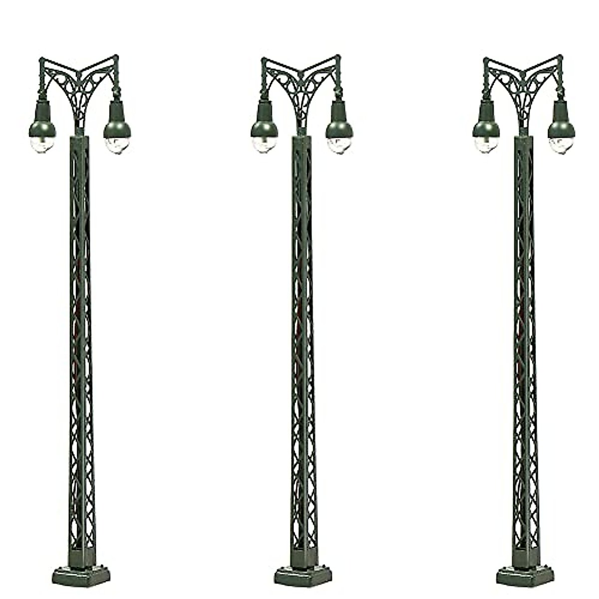LQS58 3pcs Model Railway Lights Lattice Mast lamp Track Light N Scale 1:160 Layout (N Scale)