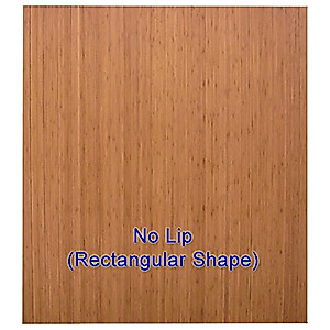 Bamboo Foldable Dark Cherry 48" x 52" No Lip 3/16" Thickness Chair Mats