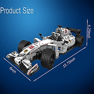 Uvini RC Car Building Kit, Racing Car Building Blocks Kits (729 PCS), Highly Replicated 1:12 Scale F1 2.4GHz Remote Control Racing Car to Build Best Gifts for Adult, Teens or Kids 14+