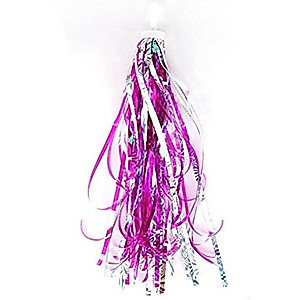 XINGZI 1Pair Hot Pink 19cm/7.5inch Dazzle Tassels Children Bicycle Handlebar Streamers Scooter Fringe Bike Baby Carrier Handle Deocration Accessories for Kids Cycling Lovers
