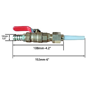 Ceramic Sandblasting Gun Assembly: Nozzle Tip (3/32" ID), Bracket, Brass Ball Valve and Connector 2Pcs Grinding Nozzle Tip Replacement,Valve Type Sandblaster Gun
