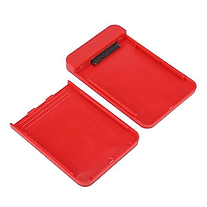 2.5inch USB3.0 SATA3.0 6Gbps Mobile Hard Disk Box Supports 3TB UASP Acceleration(红色)