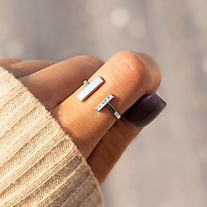 STORYJEWELLERY Through Thick and Thin Mother Daughter Rings for Women, Daughter Gifts from Mom, Mother Daughter Gift, Gifts for Daughter from Mom, Mom Gifts from Daughter(S 05)