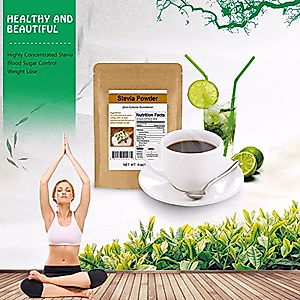 CCnature Stevia Powder Extract Natural Sweetener Zero Calorie Sugar Substitute 4oz