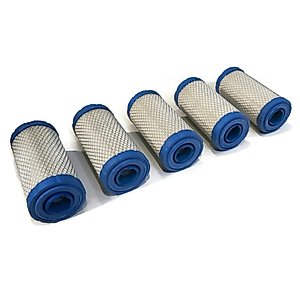 The ROP Shop | (Pack of 5) Air Filter Kit for John Deere Inner Air M123378, M807331, M807332