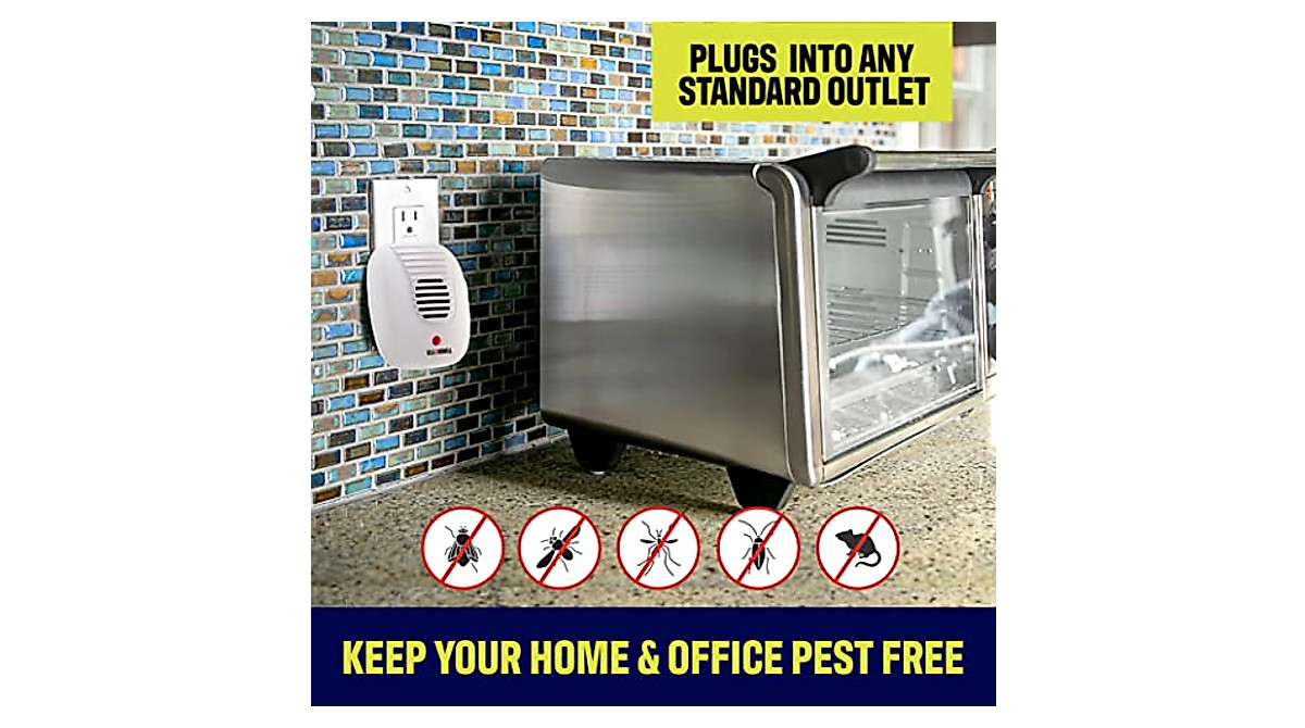Bell + Howell Ultrasonic Pest Repeller Home Kit – Safe Pest Control