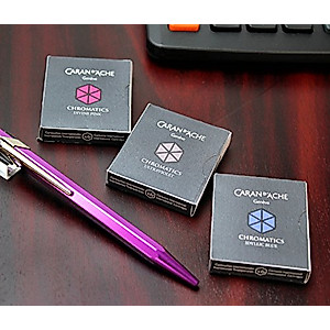 Caran d'Ache CD8021.14 Ink Cartridges - Idyllic Blue (Pack of 6)