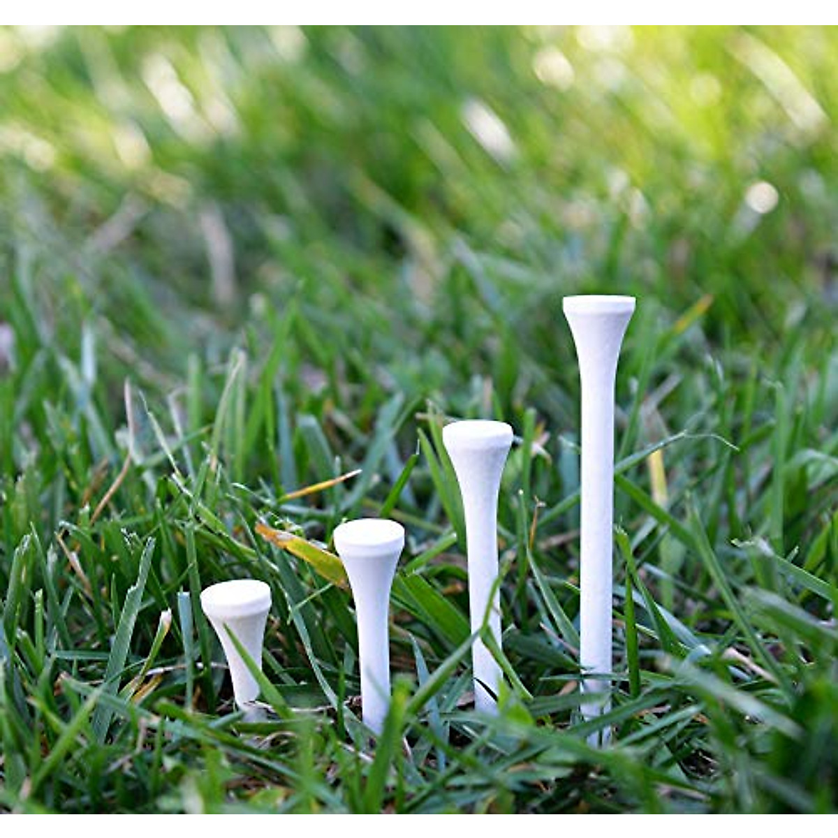 PRIDE GOLF TEE unisex adult 50 Count Bag Golf Tees, White, 2.125 US