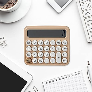 Standard Calculator 12 Digit,Desktop Calculator with Large Display and Buttons,Mechanical Feeling Calculators for Office,Basic Calculator for Home School with Automatic Sleep