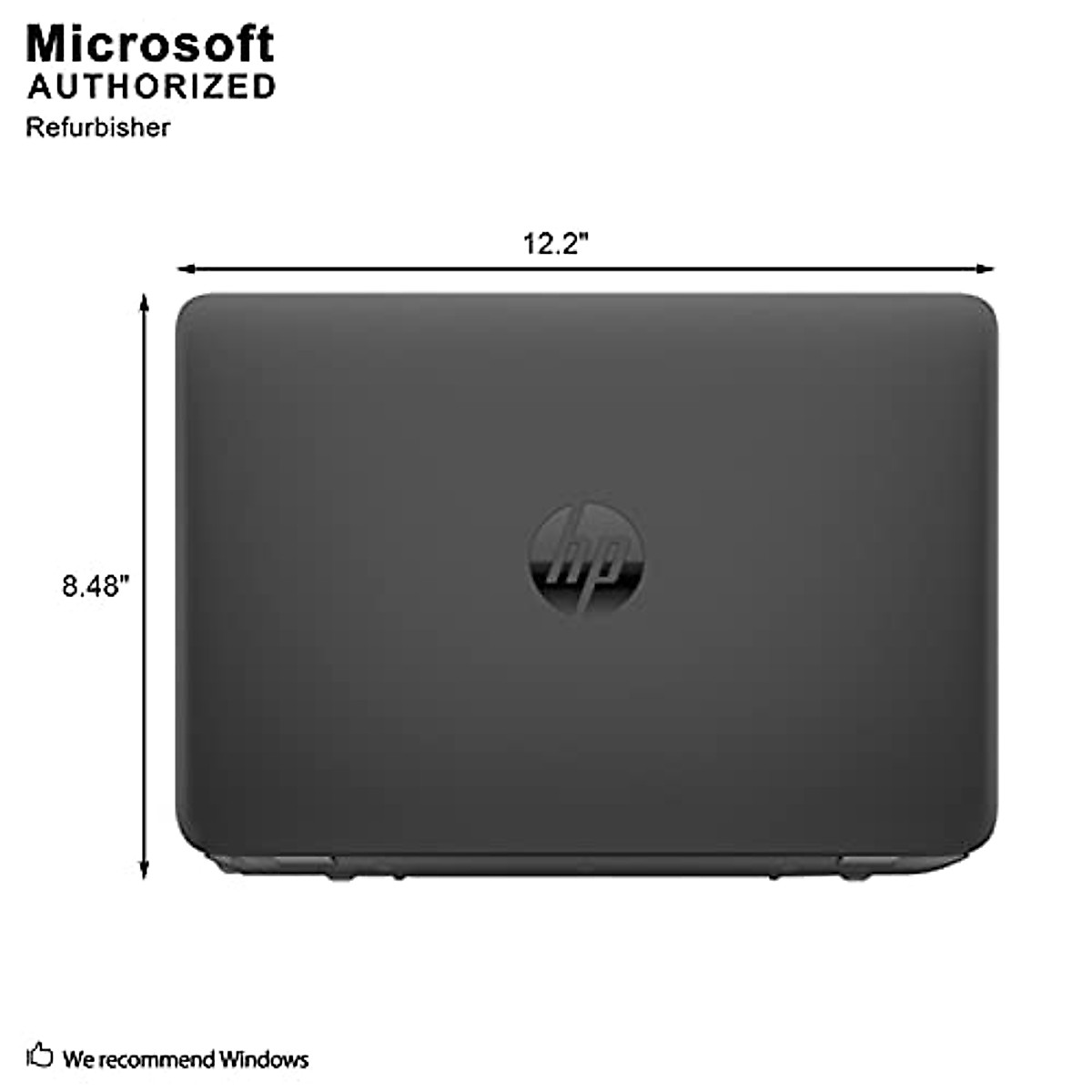 HP EliteBook 820 G2 12.5 Inch Laptop , Intel Core i7 5600U up to 3.2GHz, 16G DDR3L, 500G, WiFi, BT 4.0, VGA, DP, USB 3.0, Win 10 64 Bit-Multi-Language, English/Spanish/French(CI7)(Renewed)