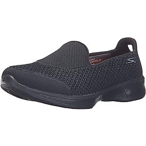 Skechers Performance Women's Go Walk 4 Kindle Slip-On Walking Shoe,Black,6.5 M US