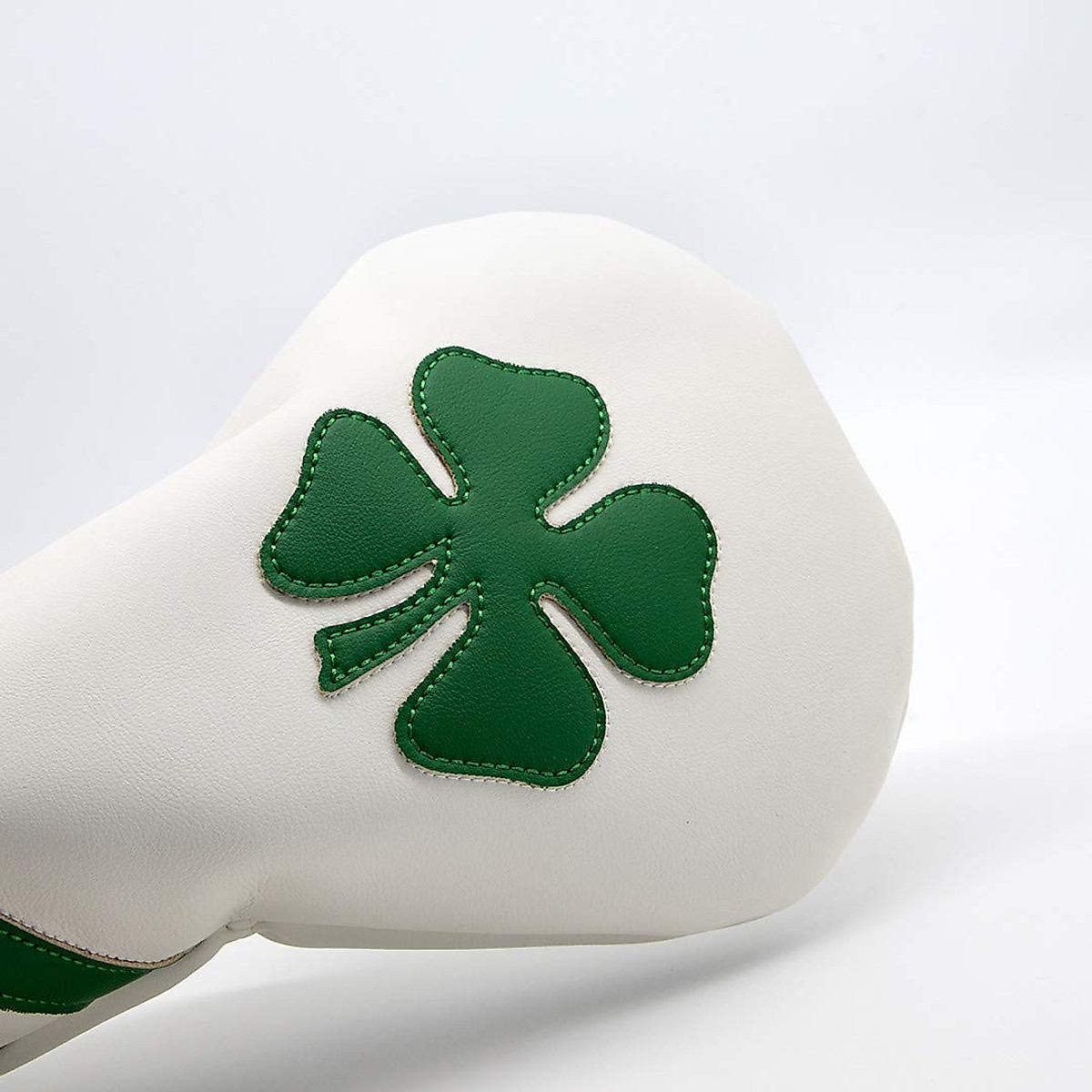 Lucky Clover Golf Hybrid Club Head Cover Protective -, White Golf Club Cover for Hybrids, Rotatable Golf Hybrid Headcover White fits for All Brand Men Golfer (1pc hybrid head cover)