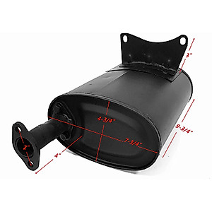 Exhaust Muffler For Predator For Champion For Duromax DuroMax For UST Kingcraft For All Power 5500W 6000W 6500W 7000W 7250W 7500W 8000W 8500W 9000W 420CC 11HP 13HP Non-Inverter Gas Generator