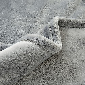 BEDELITE Baby Blankets for Boys and Girls 30" x 40", Soft Cozy Fuzzy Fleece Blanket for Kids Infant Newborn, Warm and Breathable Toddler Blanket for Crib Stroller Bed Travel, Grey