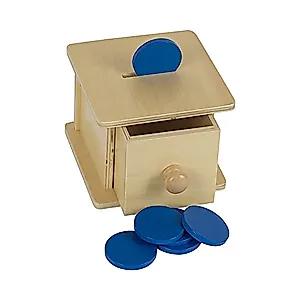 Tiger Montessori Montessori Coin Box Toys for Toddlers 8-24 Months Babies