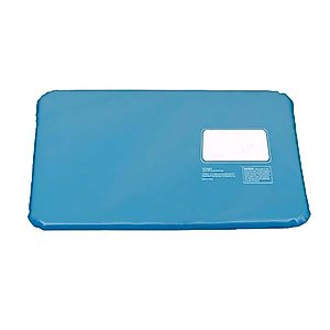 Summer Cooling Pillow Multi Functional Cool Pad Breathable Health Ice Pad for Home Office Car Travel Flocking PVC Blue (Sky-Blue)
