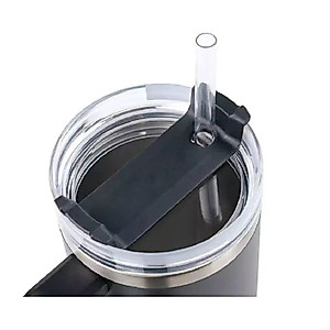 40oz Stainless Steel Vacuum Sealed Tumbler with Handle and Straw (White)