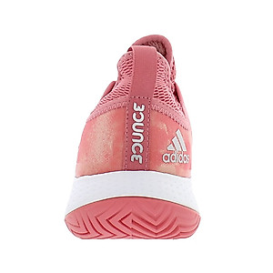 adidas Women's Defiant Generation Tennis Shoe, Hazy Rose/Acid Orange/Cream White, 8.5